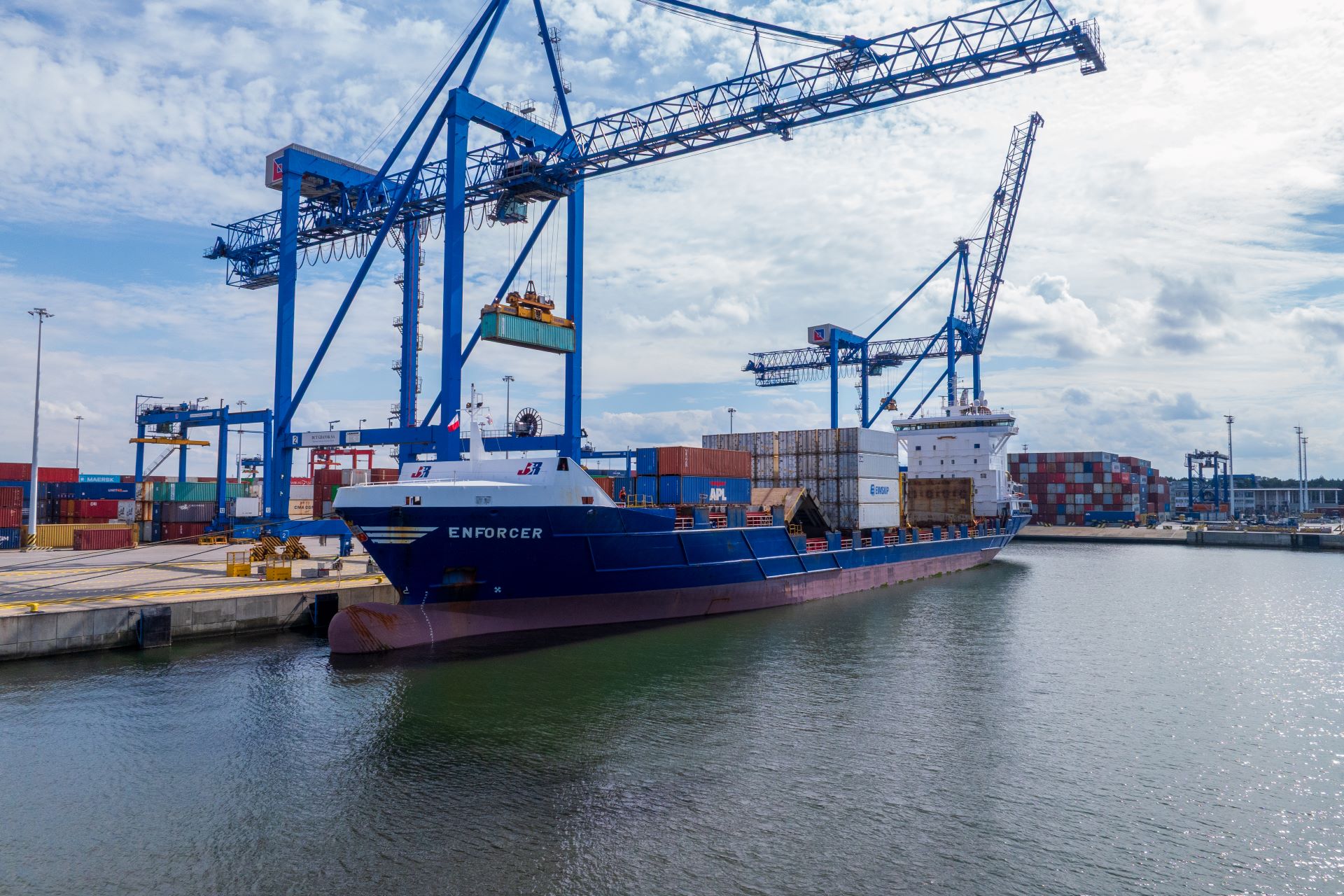 New CMA CGM service now operating at Baltic Hub. First vessels arrive ...