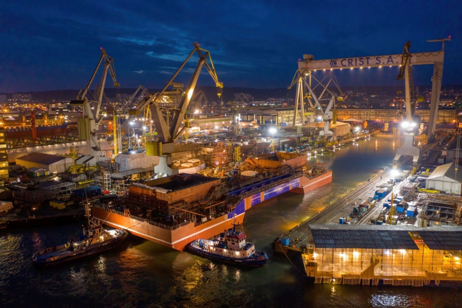 Crist. Tunnel construction vessel launched - ZielonaGospodarka.pl