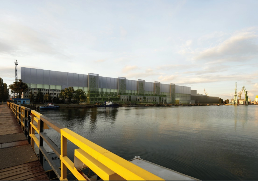 This is what the offshore wind tower factory in Gdansk will look like ...